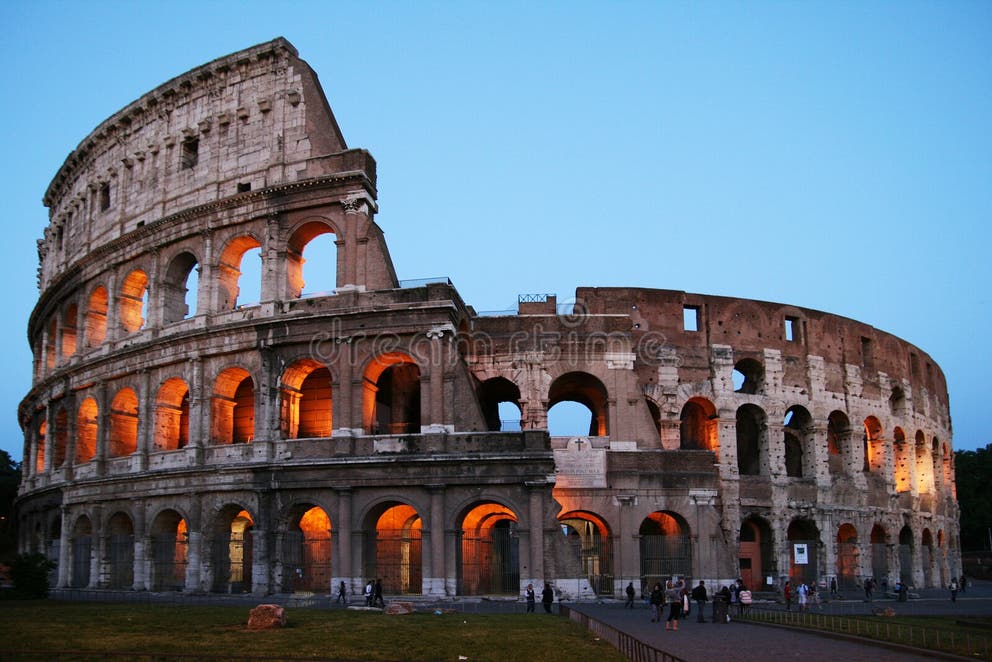 Rom-Symbol redaktionelles stockfoto. Bild von leute, belichtet - 72343878