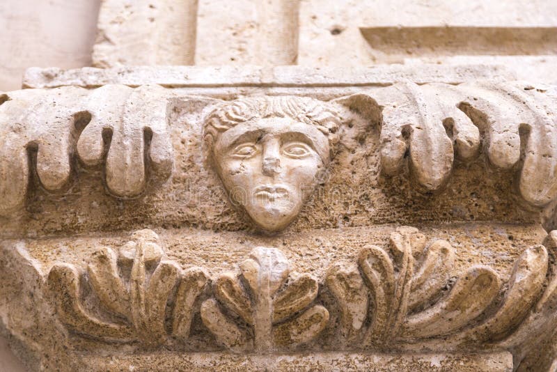 Roma Carving stock image. Image of design, croatia, architecture - 59500815