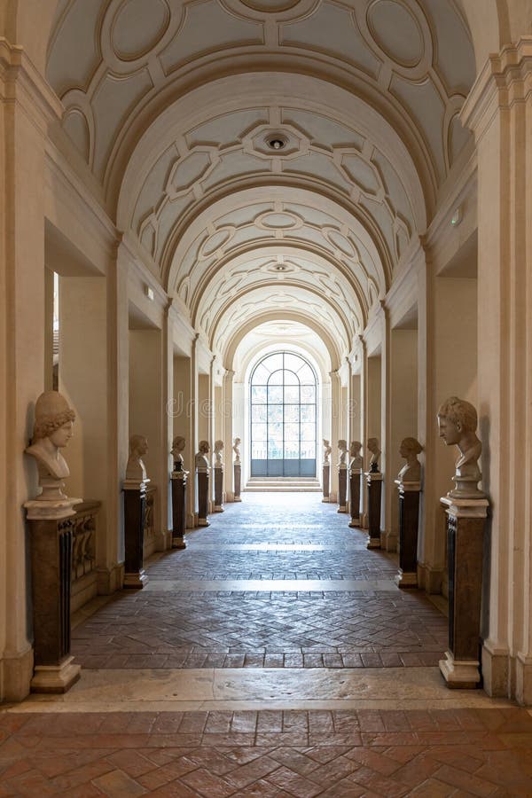 Interior View of Hall Inside Historic Building in Rome Editorial Photo ...