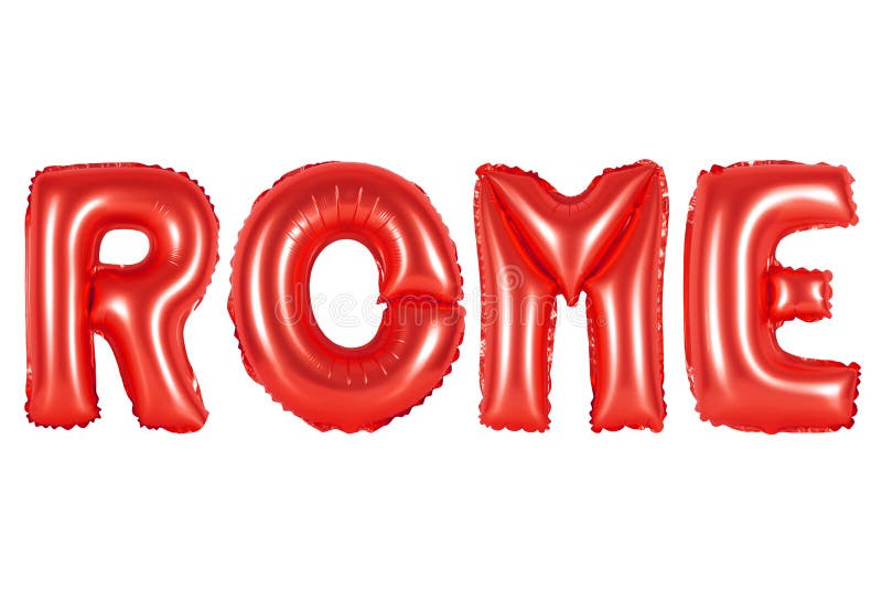 Roma, color rojo foto de archivo. Imagen de alfabeto - 99996710