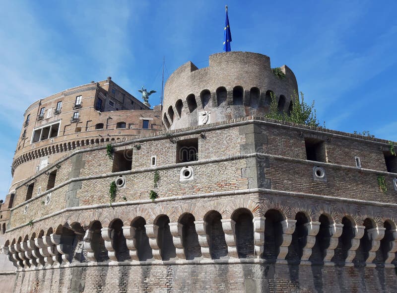 Rome - Detail of Bastione San Giovanni Editorial Stock Image - Image of ...