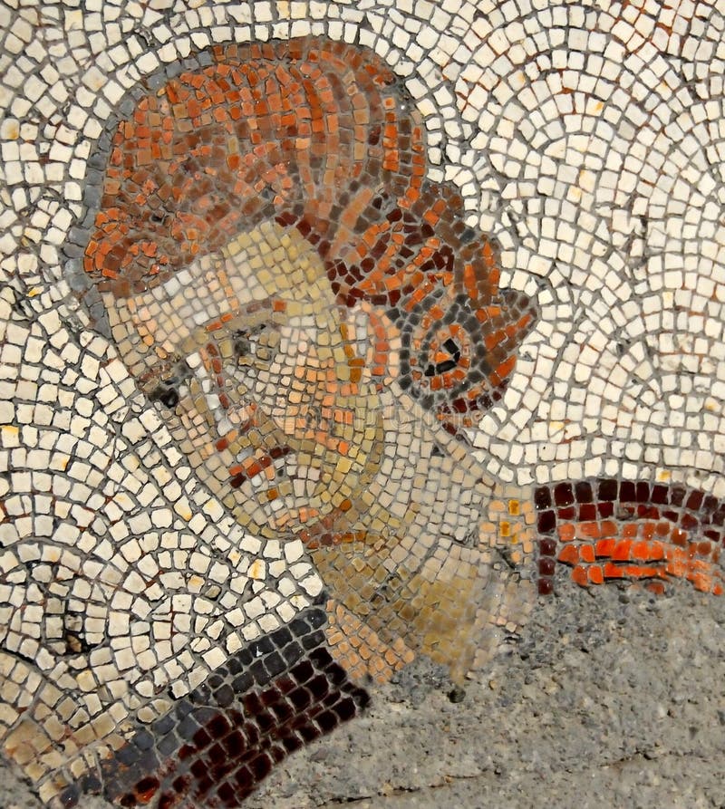 Roman mosaic of an octopus stock photo. Image of eyes - 13993428