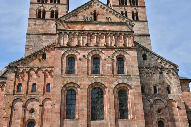 Roman Abbey of Murbach in Alsace Stock Photo - Image of murbach ...