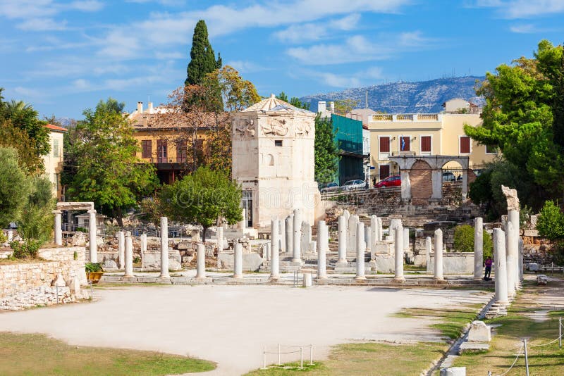 Roman Agora a Atene immagine stock. Immagine di architettura - 101366327