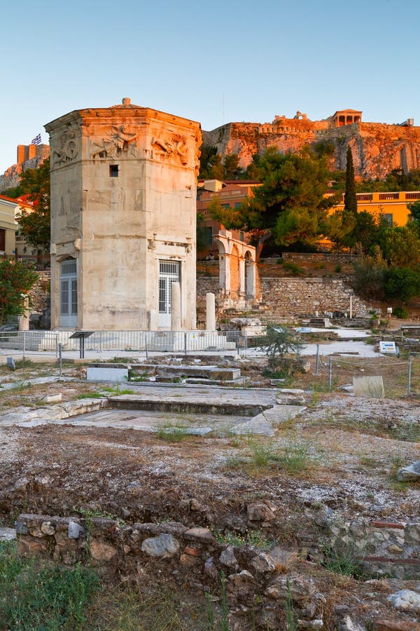Roman Agora. stock photo. Image of sunset, antique, ancient - 74554890