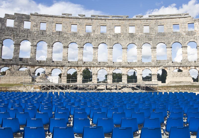 Roman Amphitheater stock photo. Image of circle, gladiator - 14890392