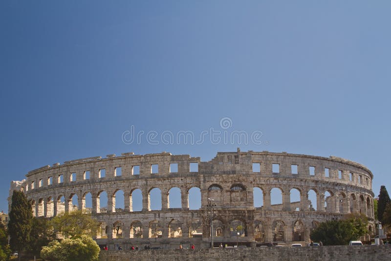 Roman amphitheater stock image. Image of mittelmerraum - 25616251