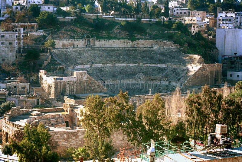 Roman, Amphitheatre, Amman, Jordan Editorial Photo - Image of brick ...