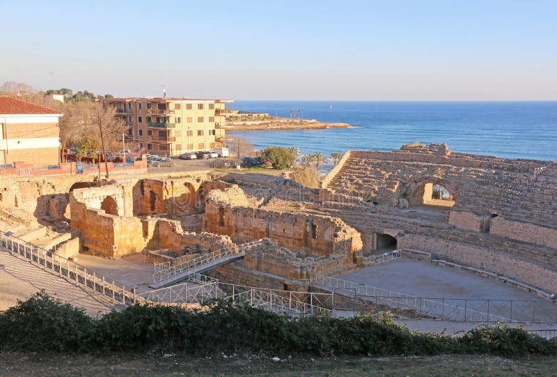 Roman Amphitheatre in Autun, France Stock Photo - Image of wall ...