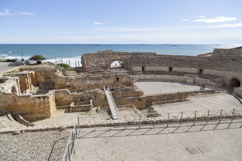 Roman Amphitheatre, Tarragona, Spain. Stock Photo - Image of city ... Roman Amphitheatre, Tarragona, Spain. Stock Photo - Image of city ...