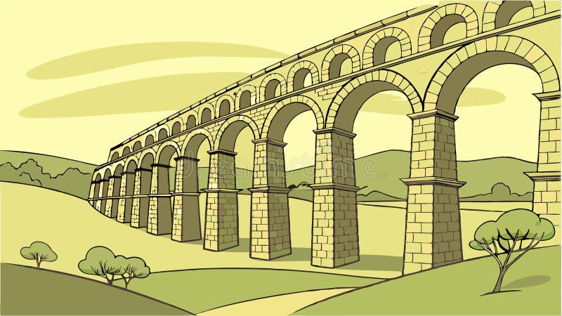 Roman Aqueduct, Ancient Architecture, Historical Landmark, Stone Bridge ...