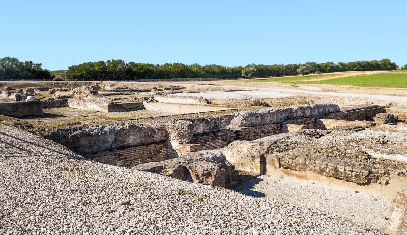 Roman Archaeological Remains Stock Image - Image of landmark, antique ...