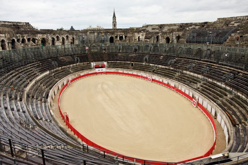 Roman Arena stock photo. Image of europe, antiquity, france - 25718896