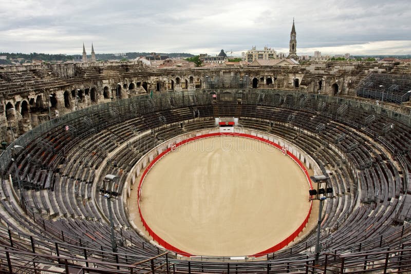 Roman Arena stock photo. Image of european, gard, europe - 26989516