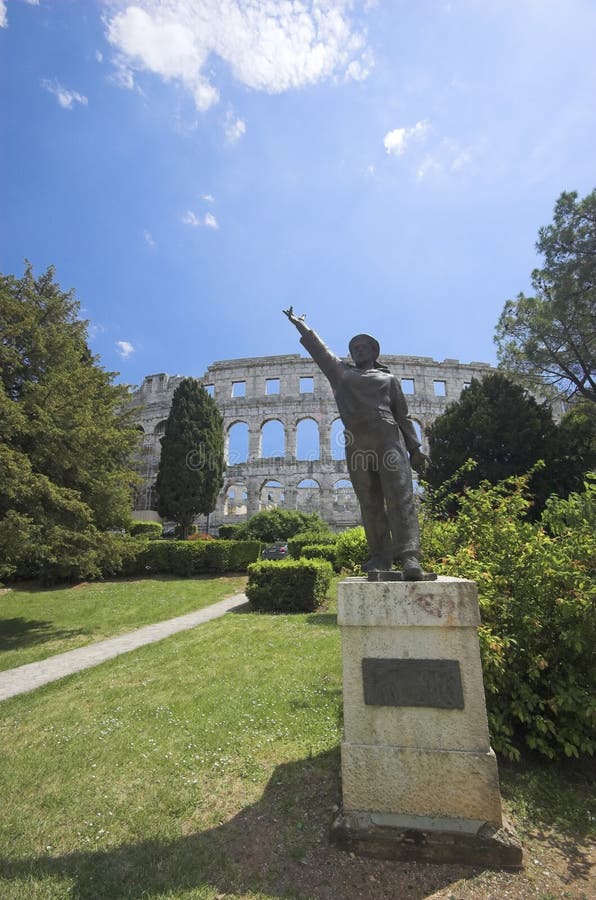 Arena in Pula Croatia stock photo. Image of adriatic - 13340428