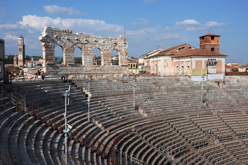 Roman Arena at Verona stock photo. Image of verona, history - 27117708