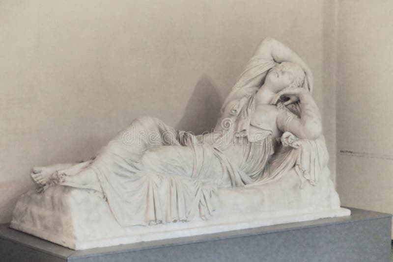 Sleeping Ariadne statue stock photo. Image of sketch - 357464932