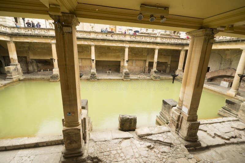 Roman Bath in England editorial photography. Image of england - 41855157