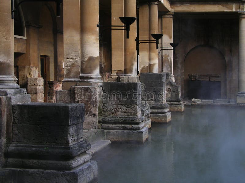 Roman Baths stock image. Image of green, spring, bath, city - 136409