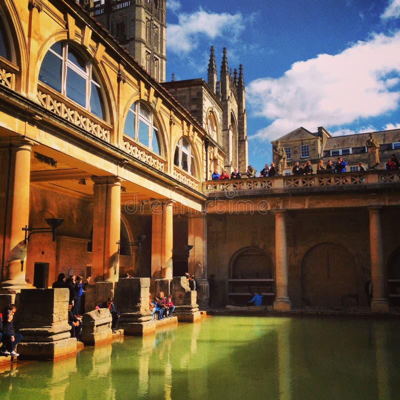Roman baths in Bath editorial stock photo. Image of bath - 44271378