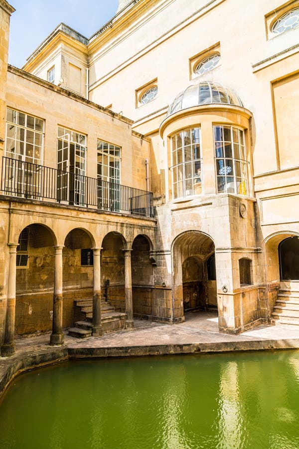 Roman Baths in Bath, England Stock Image - Image of sightseeing ...
