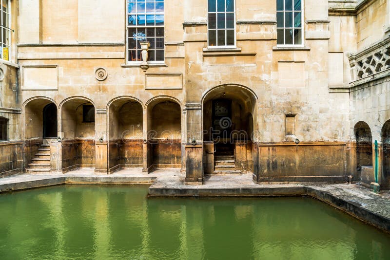 Roman Baths in Bath, England Stock Image - Image of sightseeing ...