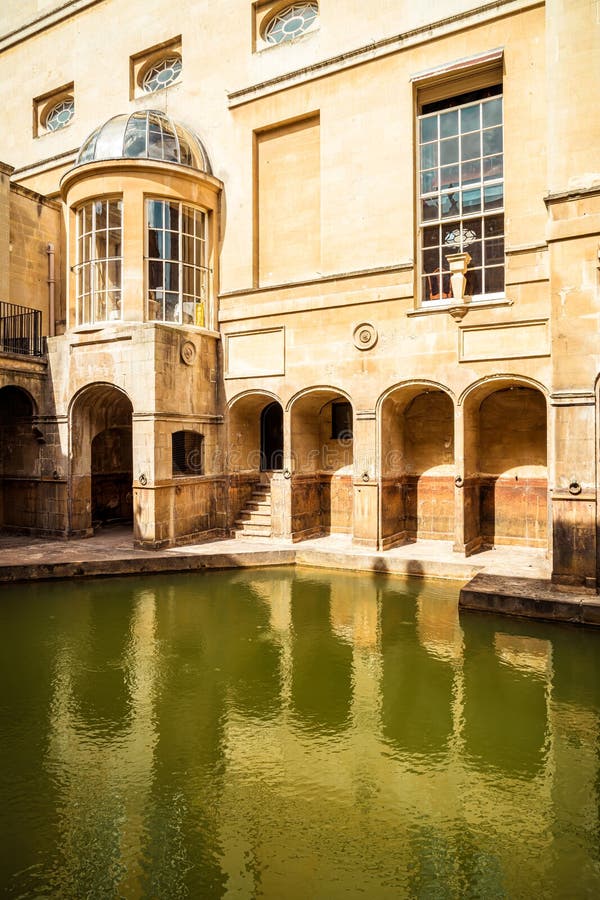 Roman Baths in Bath, England Stock Photo - Image of room, ancient ...