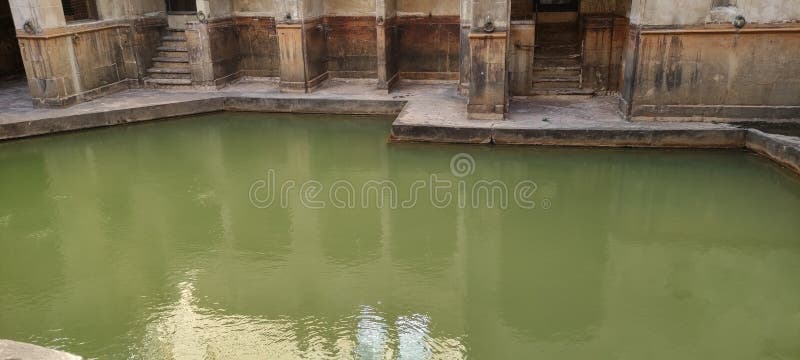 The Roman Baths at Bath, England, UK Stock Image - Image of roman ...