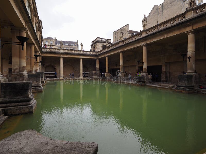 Roman Baths in Bath editorial photography. Image of retro - 79016482