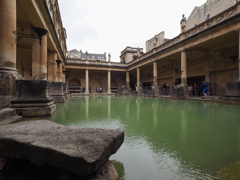 Roman Baths in Bath editorial stock photo. Image of landmark - 79016938