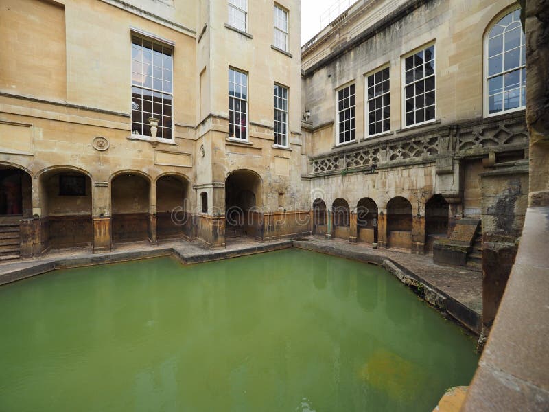 Roman Baths in Bath editorial photography. Image of great - 79075657