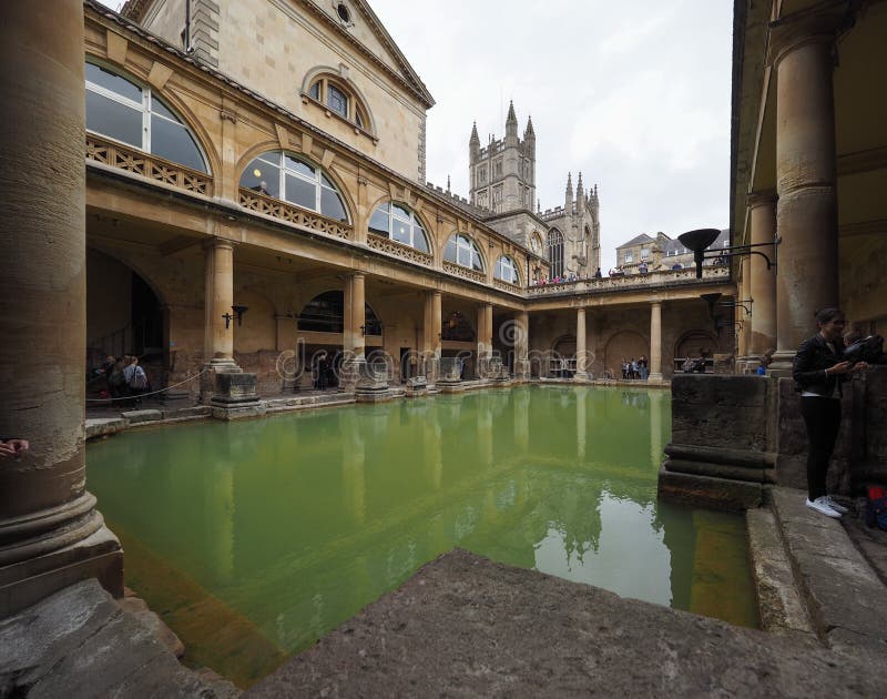 Roman Baths in Bath editorial stock image. Image of cityscape - 79076184
