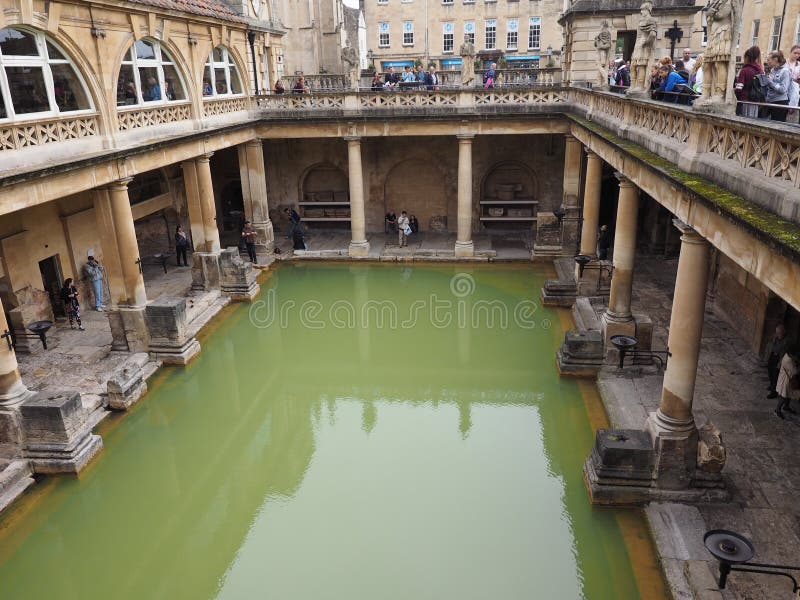 Roman Baths in Bath editorial stock image. Image of landmark - 79077614