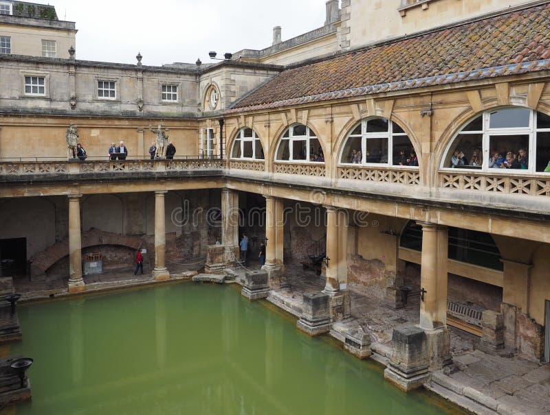 Roman Baths in Bath editorial stock image. Image of building - 85670429