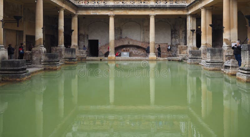 Roman Baths in Bath editorial image. Image of springs - 86732115