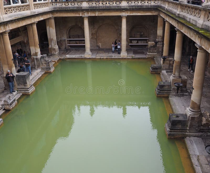 Roman Baths in Bath editorial stock image. Image of archeology - 87156099