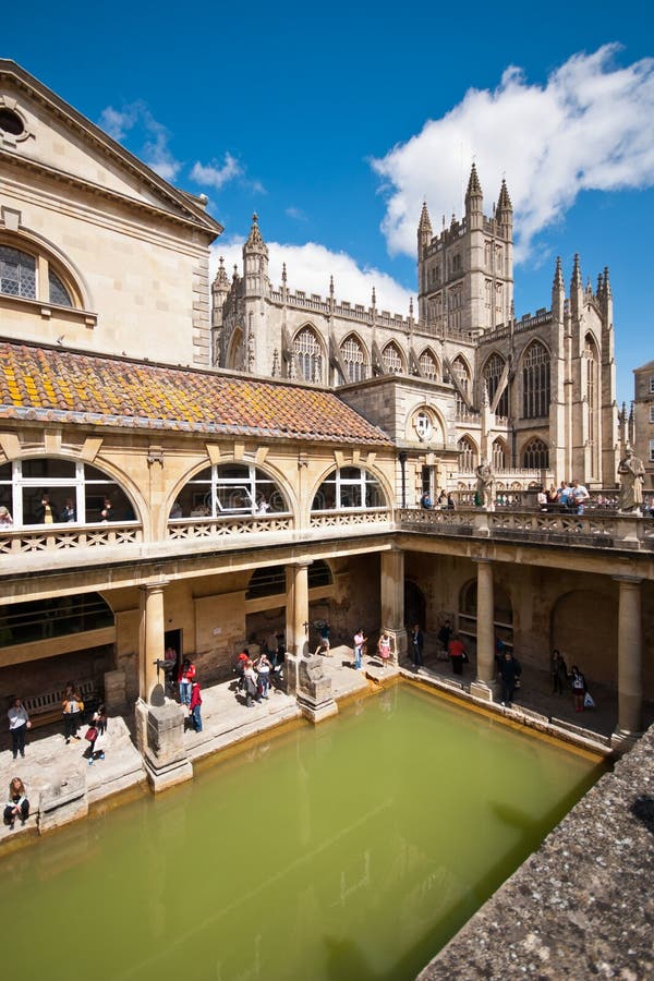 Roman Baths in Bath editorial stock image. Image of famous - 69856514