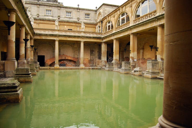 Roman Baths in Britain stock image. Image of spell, caesar - 21559433