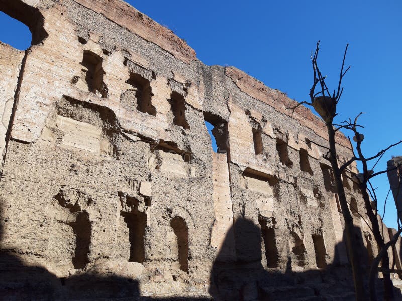 The Roman Baths of Caracalla in Rome Stock Image - Image of baths ...