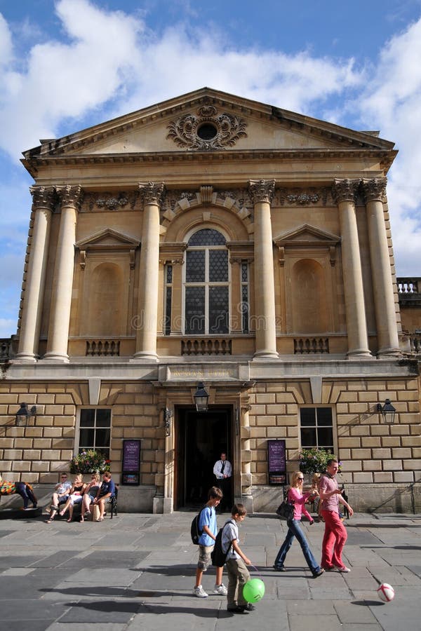 The Roman Baths in the City of Bath in England Editorial Photo - Image ...