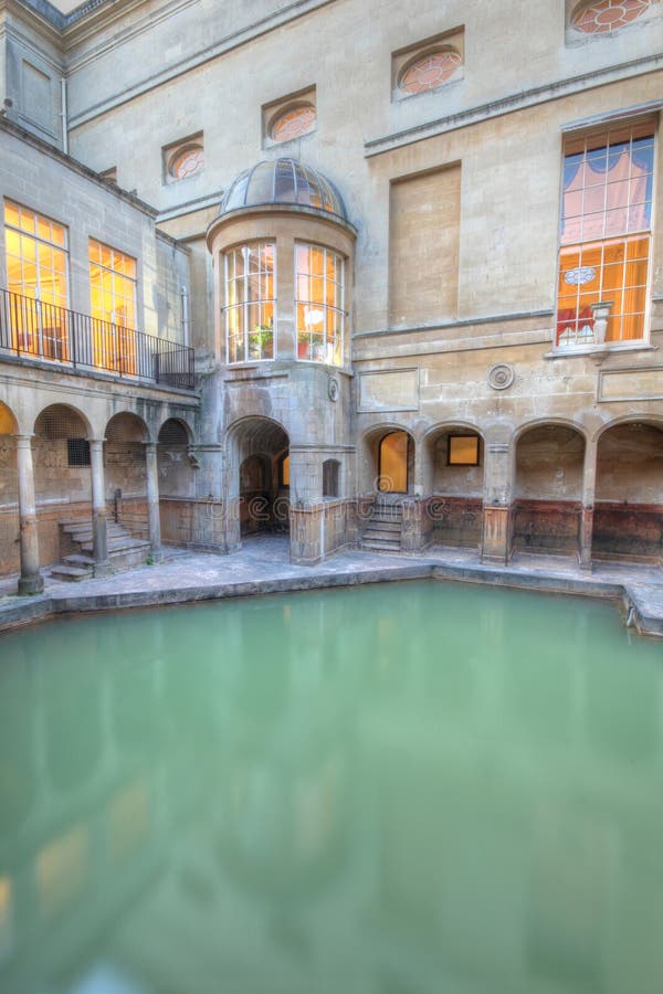 Roman Baths and Hot Spring in Stock Image - Image of heritage, temple ...