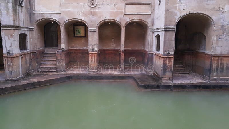 Roman baths interior pool stock photo. Image of stone - 83674490
