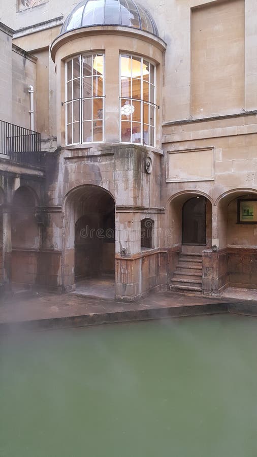 Roman baths interior pool stock photo. Image of aging - 83674616