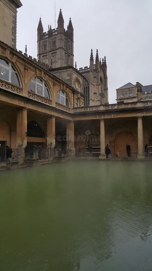 Roman baths interior pool editorial stock image. Image of pool - 83675224