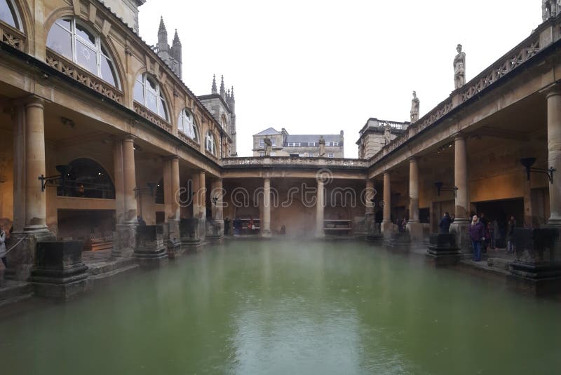 Roman baths interior pool editorial image. Image of historic - 83675230