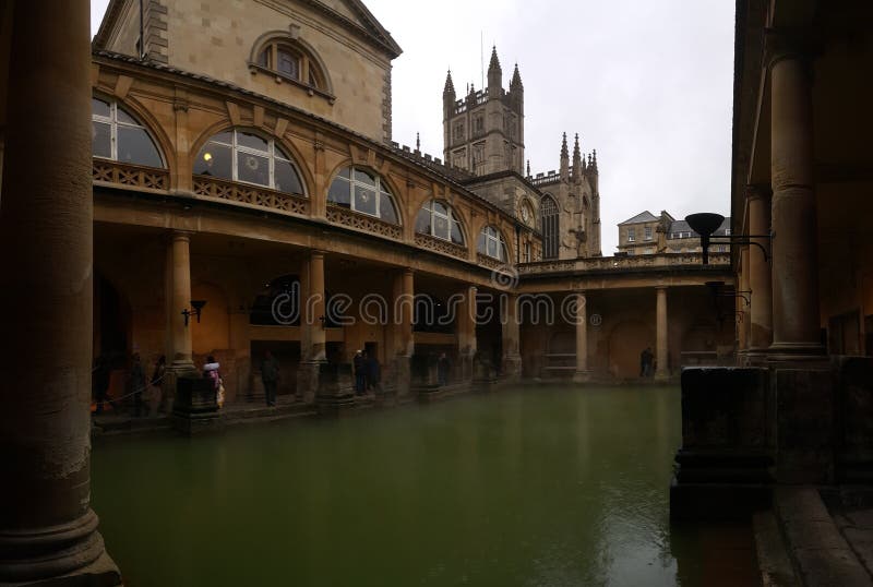 Roman baths interior pool editorial image. Image of interior - 83675580