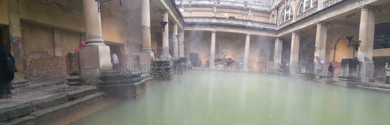 Roman baths interior pool stock photo. Image of towers - 83696466