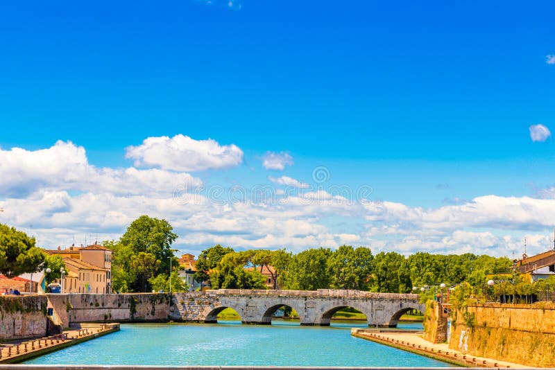 Roman Bridge of Augustus stock photo. Image of arches - 73232872