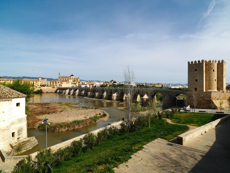 Roman Bridge of Malaga, Spain 2015 Editorial Photography - Image of ...