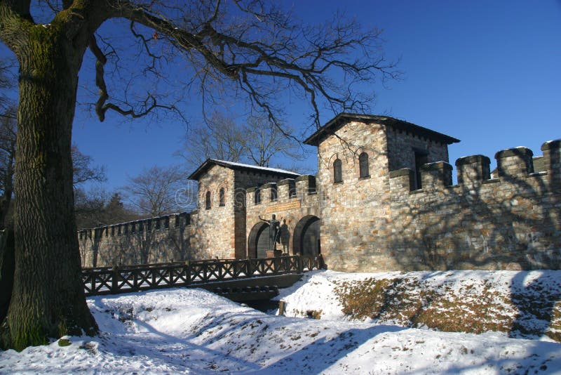 Roman Castle Saalburg stock image. Image of castle, medieval - 479695